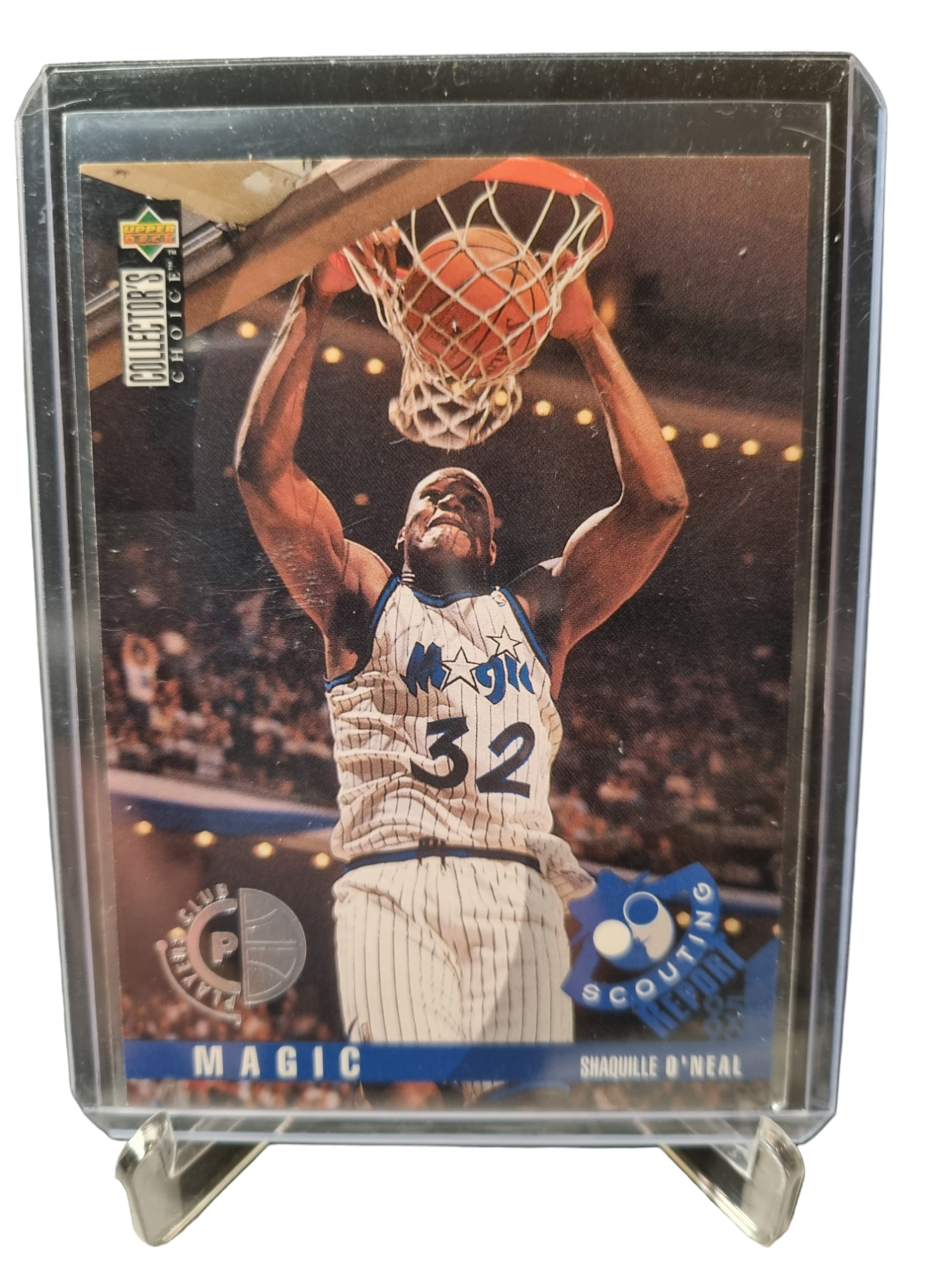 1995 Upper Deck #339 Shaquille O'Neal Scouting Report Players Club Edi ...